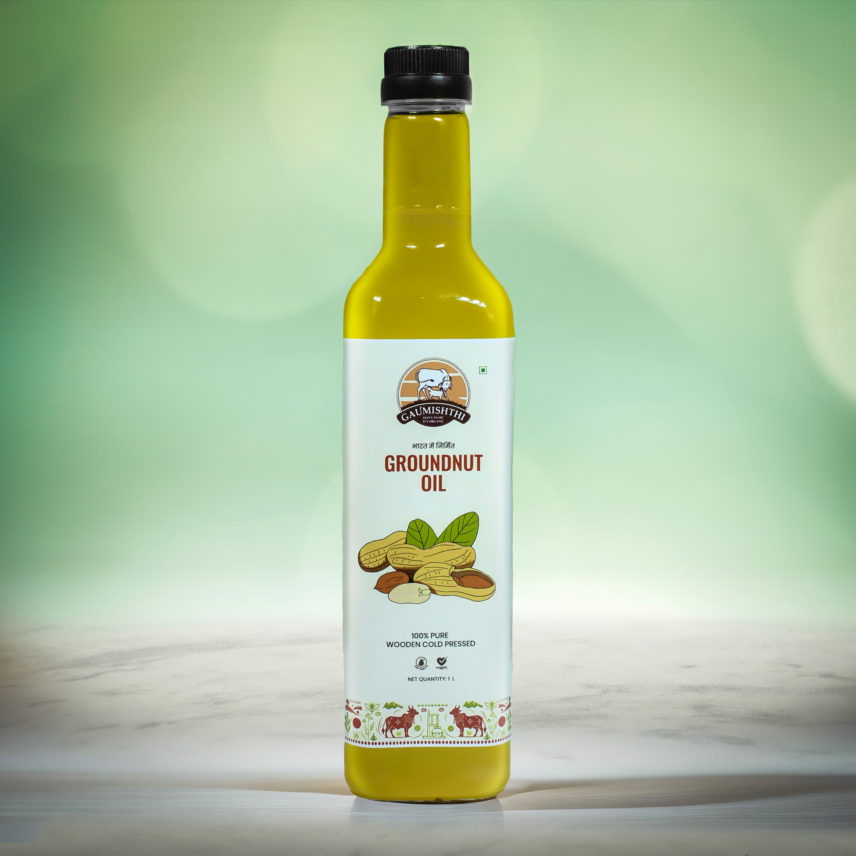 Kacchi Ghani Groundnut Oil – Cold-Pressed & 100% Natural – Gaumishthi